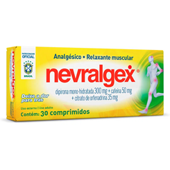 Nevralgex 300mg + 50mg + 35mg, caixa com 30 comprimidos P7896523208404 ...