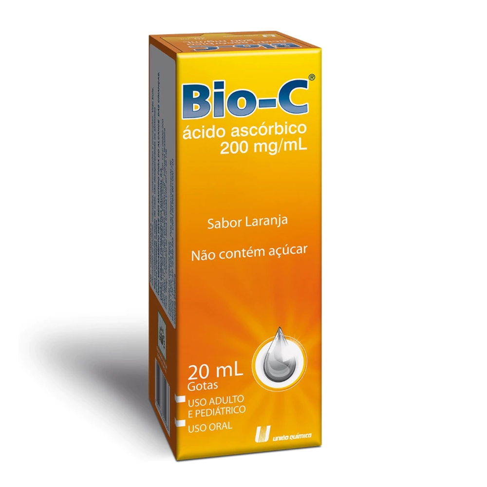 Bio-C Gotas 200mg/mL, caixa com 1 frasco com 20mL de solução de uso ...