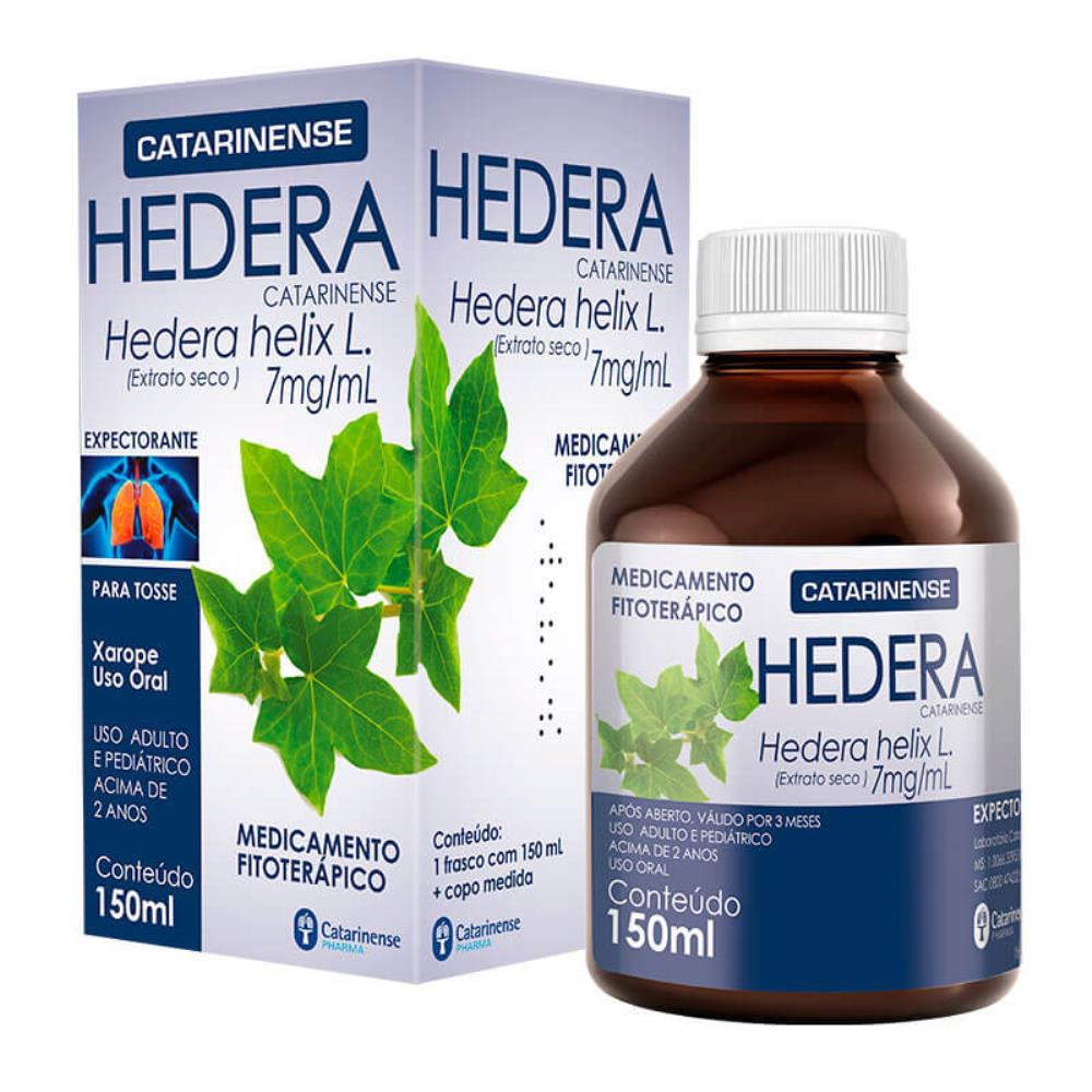 Hedera Catarinense 7mg/mL, caixa com 1 frasco com 150mL de xarope ...