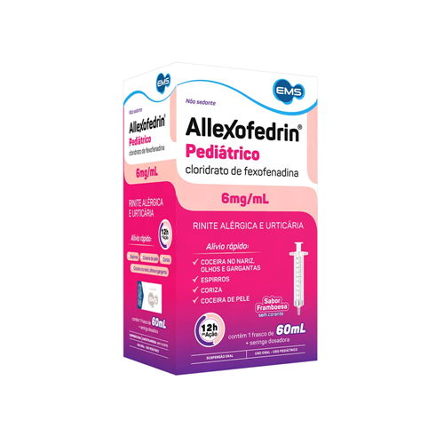 ALLEXOFEDRIN PED 6MG SUS ORAL 60ML EMS - Allexofedrin Pediátrico 6Mg ...