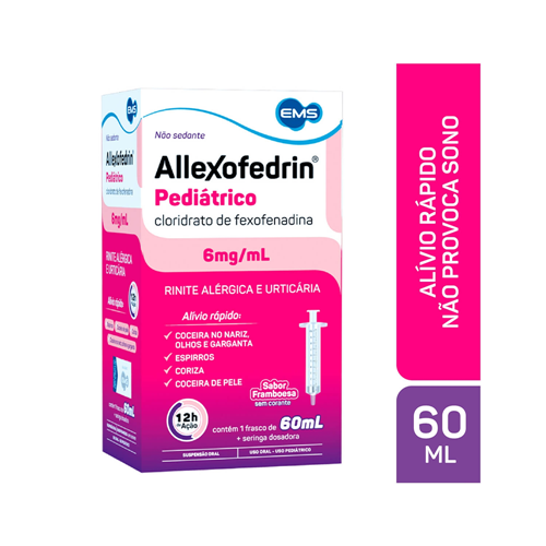 ALLEXOFEDRIN PED 6MG SUS ORAL 60ML EMS - Allexofedrin Pediátrico 6Mg ...