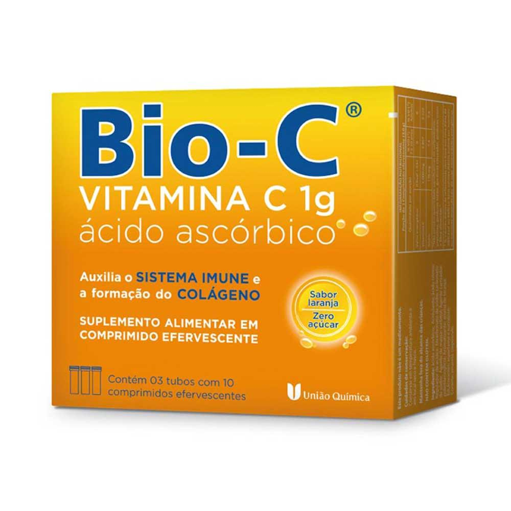Bio-C Comprimido 1g, caixa com 30 comprimidos efervescentes ...