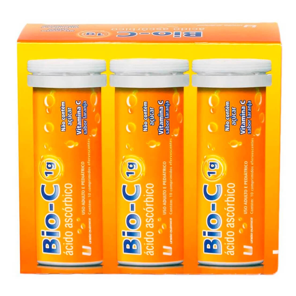 Bio-C Comprimido 1g, caixa com 30 comprimidos efervescentes ...