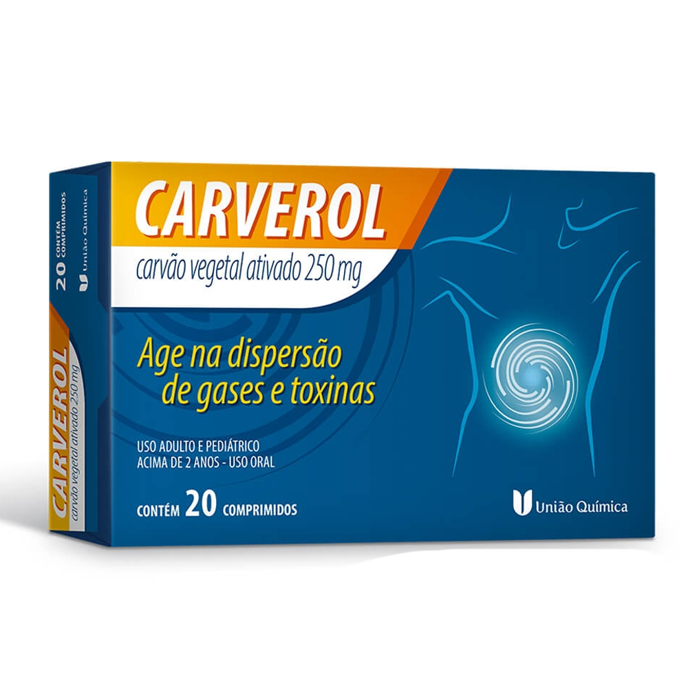 Carverol 250mg, caixa com 20 comprimidos P7896006201014 - Carverol ...