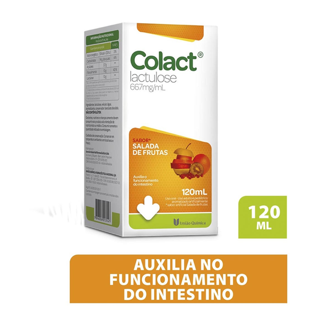Colact 667mg/mL, caixa com 1 frasco com 120mL de xarope P7896006213147 ...