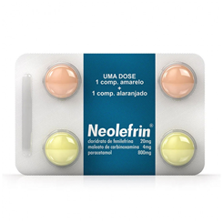 Neolefrin Comprimido 400mg + 20mg, 400mg + 4mg, blíster com 4 ...