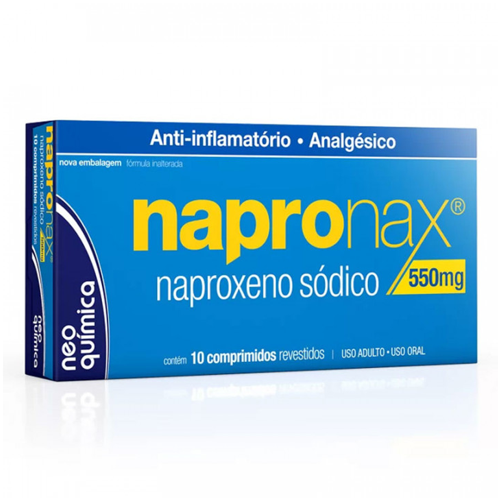 Napronax 550mg, caixa com 10 comprimidos revestidos P7896714218700 ...
