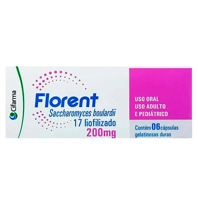 Florent Cápsula 200mg, caixa com 6 cápsulas gelatinosas duras ...