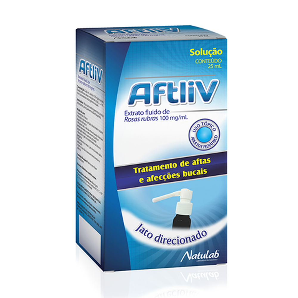 Aftliv 100mg/mL, frasco com 25mL de solução de uso bucal P7898133139741 ...