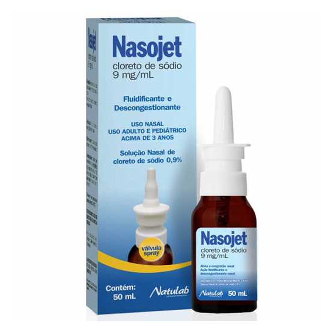 NASOJET NATULAB SOL NASAL 50ML NATULAB - Nasojet Solução Nasal Com 50Ml ...