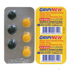 Gripinew 250mg + 30mg + 250mg + 2mg, blíster com 6 comprimidos ...