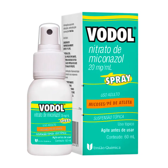 Vodol 20mg/mL, frasco spray com 60mL de suspensão de uso dermatológico ...