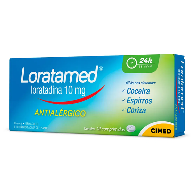 Loratamed Comprimido 10mg, caixa com 12 comprimidos P7896523202822 ...