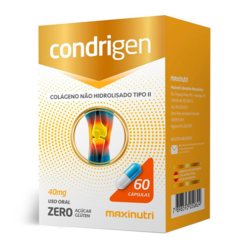 Condrigen 40mg, caixa com 60 cápsulas P7898593050617 - Condrigen 40Mg ...