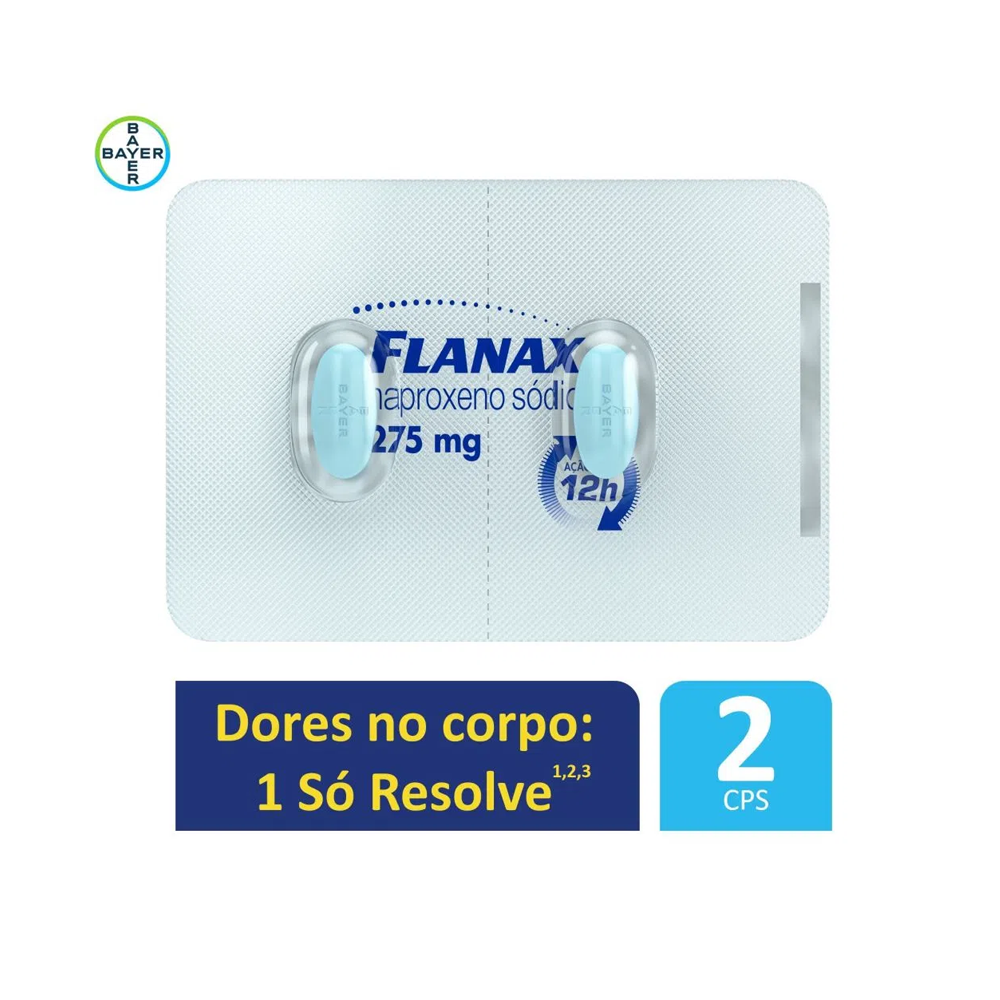 Flanax 275mg, caixa com 60 comprimidos revestidos P7891106913676 ...
