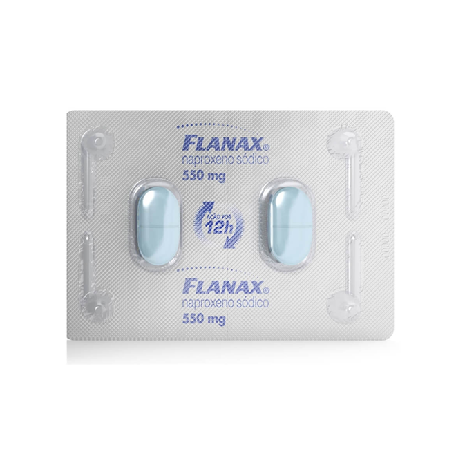 Flanax 550mg, cartela com 2 comprimidos revestidos P7891106908313 ...