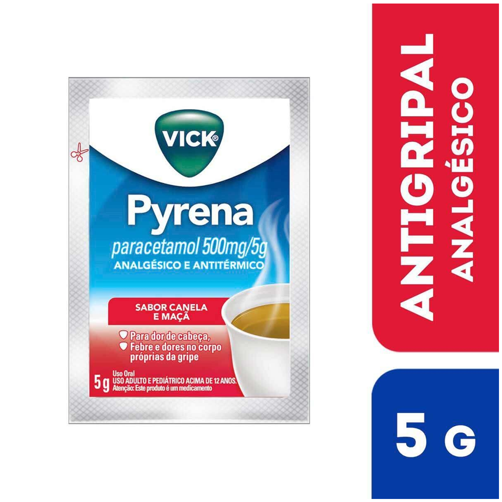 Vick Pyrena 500mg/5g, envelope com 5g de pó para solução oral, sabor ...