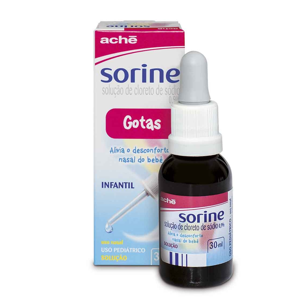 Sorine 9mg/mL, caixa contendo 1 frasco com 30mL de solução de uso nasal ...