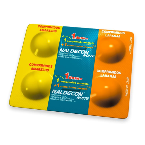 NALDECON NOITE C/4 CPR RECKITT - Naldecon Noite Com 4 Comprimidos ...