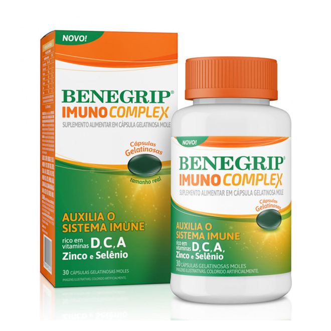BENEGRIP IMUNO COMPLEX C/30 CAPS HYPERA - Benegrip Imuno Complex Com 30 ...