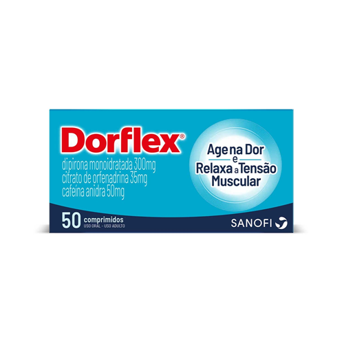 Dorflex 35mg + 300mg + 50mg, caixa com 50 comprimidos P7891058020941 - Dorflex Com 50 ...