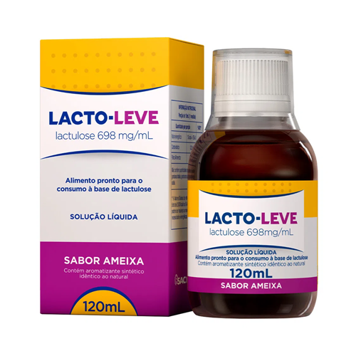 Lacto-Leve 698mg/mL, frasco com 120mL de solução de uso oral, sabor ...
