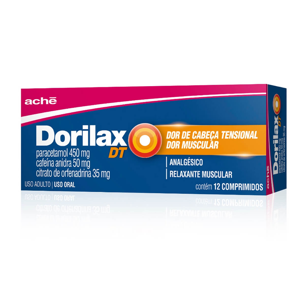 Dorilax Dt 450mg 50mg + 35mg, caixa com 12 comprimidos P7896658026546 ...