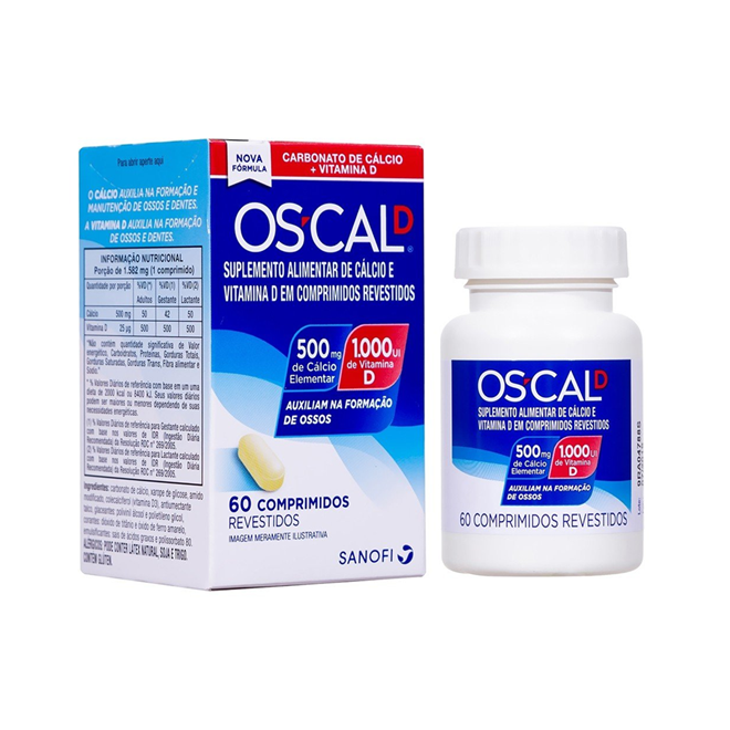 OSCAL D 500MG+1000UI C/60 CPR BOEHRINGER - Oscal D 500Mg + 1000Ui Com ...