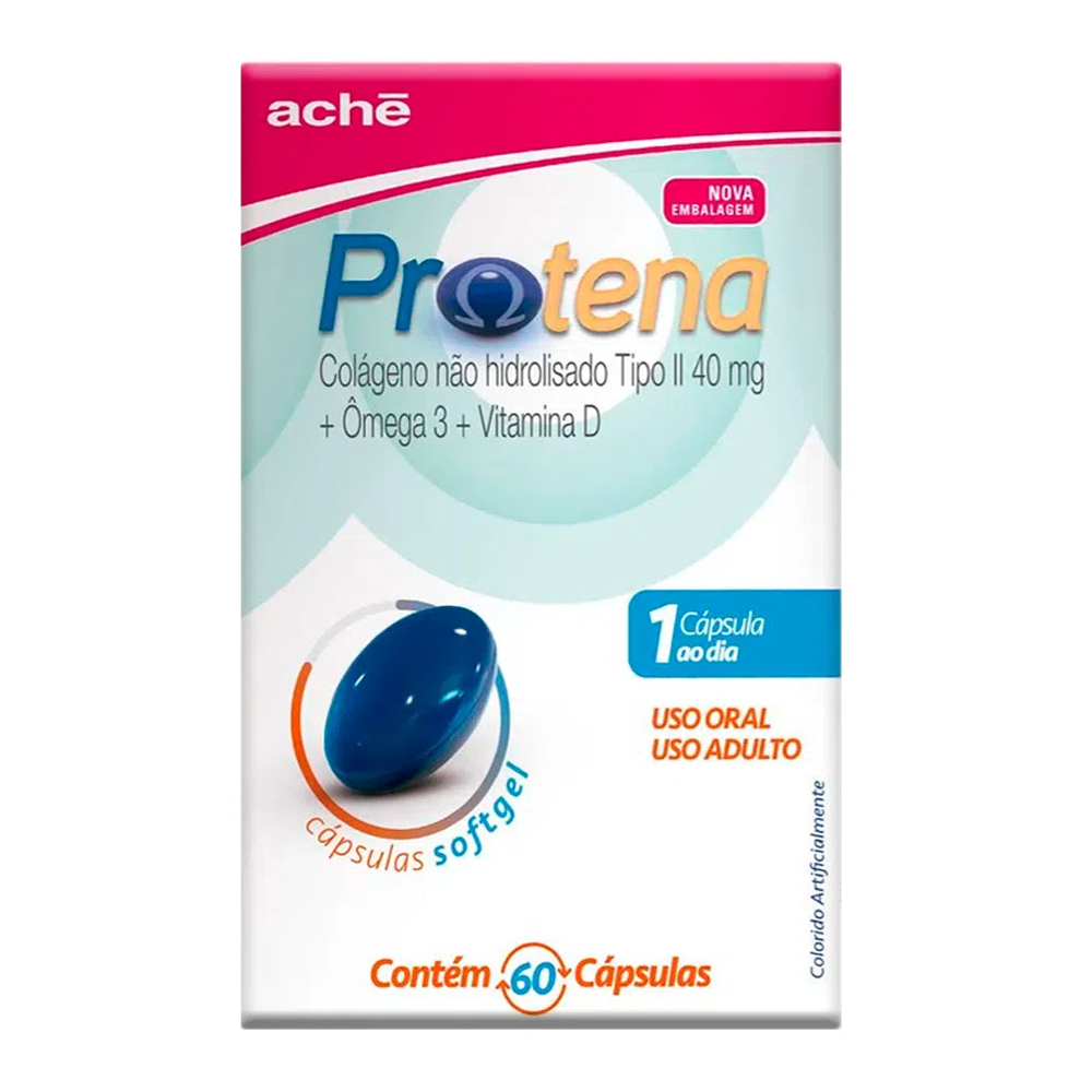 Protena 40mg, frasco com 60 cápsulas P7896658033575 - Protena 40Mg Com ...