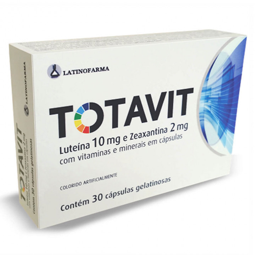 Totavit caixa com 30 cápsulas P7896180300701 - Totavit 10Mg + 2Mg Com ...