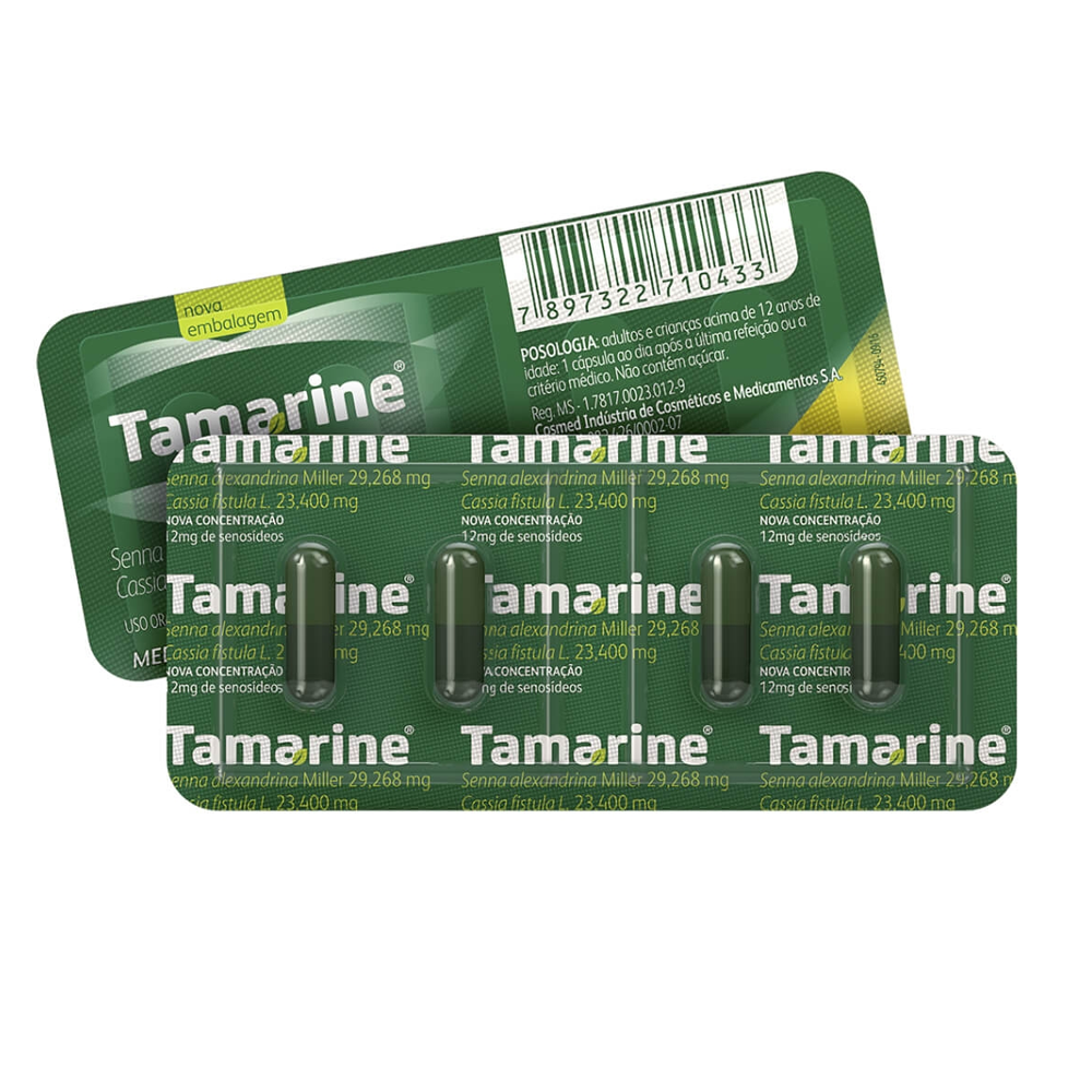 Tamarine 12mg, blíster com 4 cápsulas P7896094906600 - Tamarine 12Mg ...