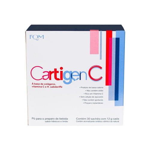 Cartigen C embalagem com 30 sachês com 12g de pó para solução oral ...