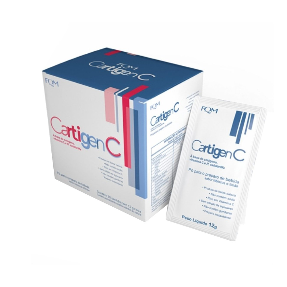 Cartigen C embalagem com 30 sachês com 12g de pó para solução oral ...