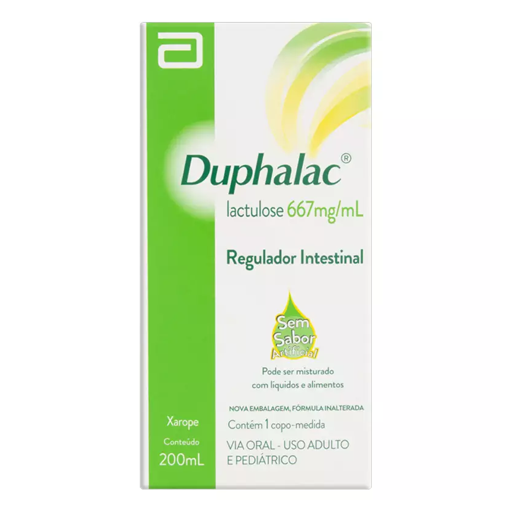 Duphalac 667mg/mL, caixa contendo 1 frasco com 200mL de xarope + 1 copo ...