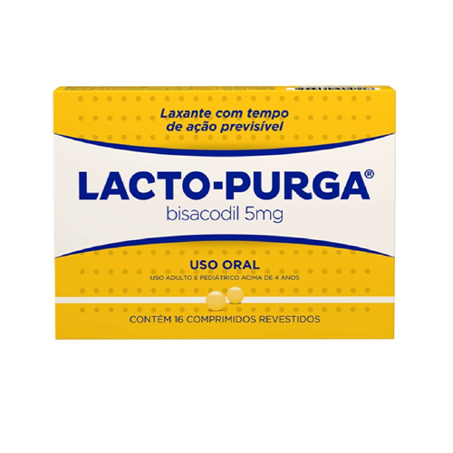Lacto-Purga 5mg, caixa com 16 comprimidos revestidos P7896094904118 ...