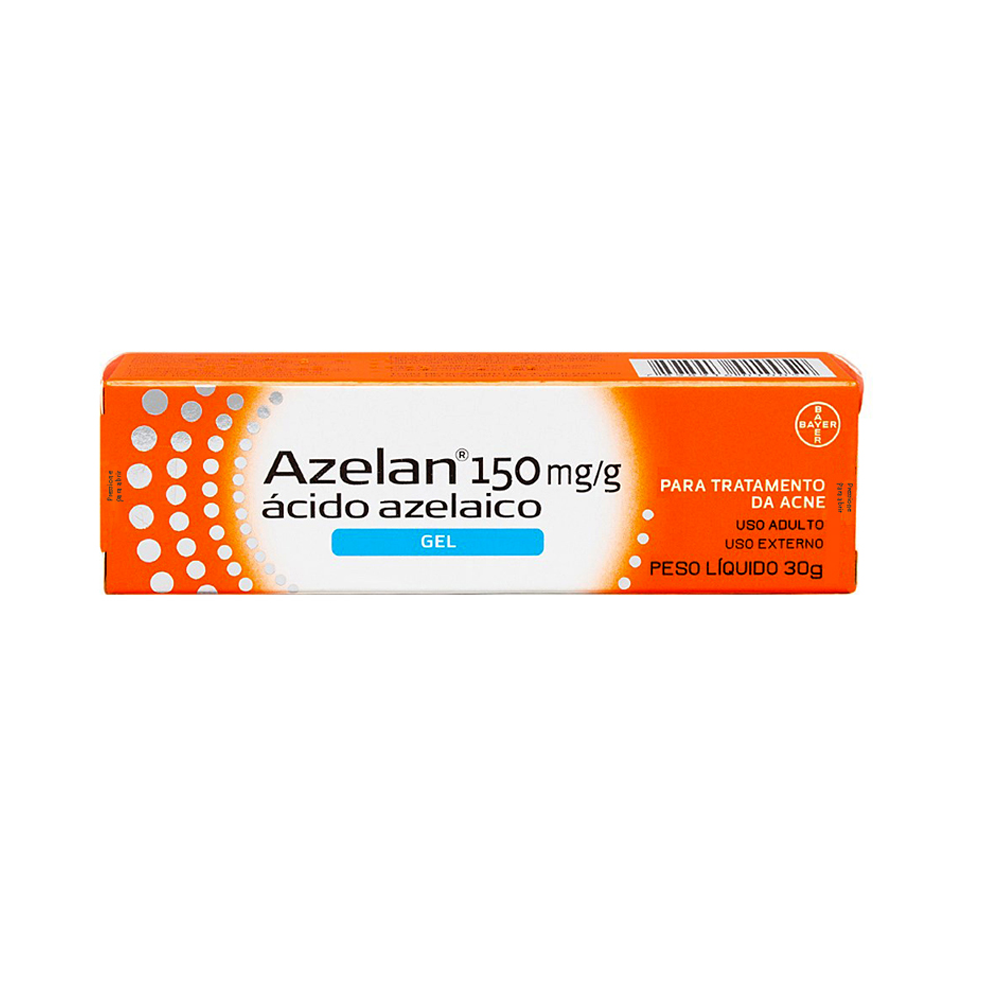 Azelan 150mg/g, caixa com 1 bisnaga com 30g de gel de uso dermatológico ...