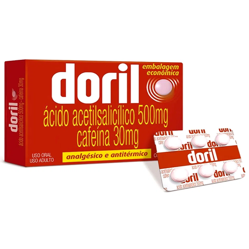 Doril 500mg + 30mg, caixa com 20 comprimidos P7896094904675 - Doril ...