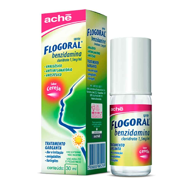 Flogoral Spray 1,5mg/mL, caixa contendo 1 frasco spray com 30mL de ...