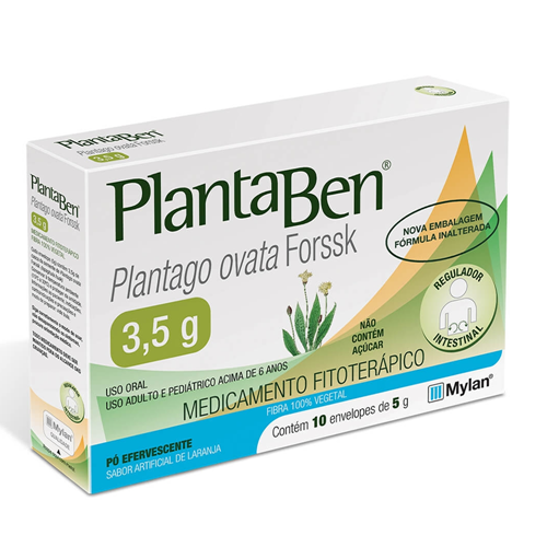 Plantaben 3,5g, caixa com 10 envelopes com 5g de pó efervescente ...