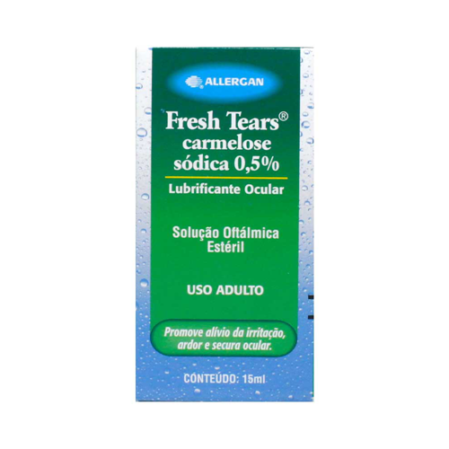 Fresh Tears 5mg/mL, caixa com 1 frasco gotejador com 15mL de solução de ...