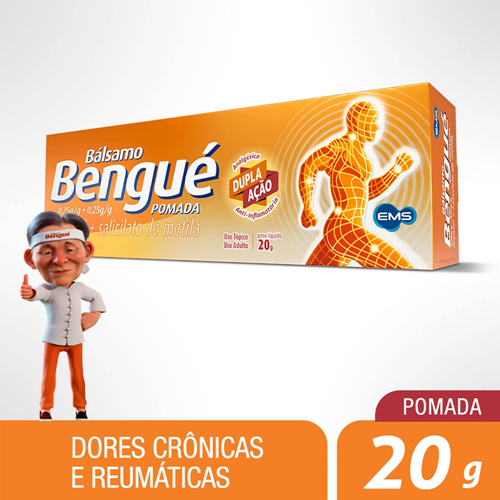 Bálsamo Bengué Pomada 0,25g/g + 0,25g/g, caixa com 1 bisnaga com 20g de ...