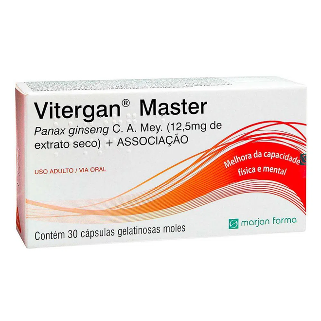 Vitergan Master caixa com 30 cápsulas P7896226102832 - Vitergan Master ...