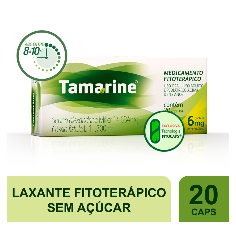 Tamarine Caixa com 20 cápsulas P7896179850040 - Tamarine 6Mg Com 20 ...