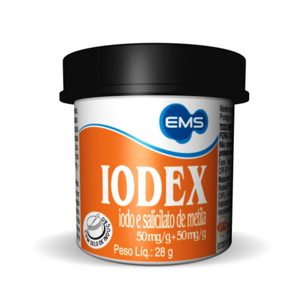 Iodex Pote de pomada dermatológica com 28g P7896004817590 - Iodex ...