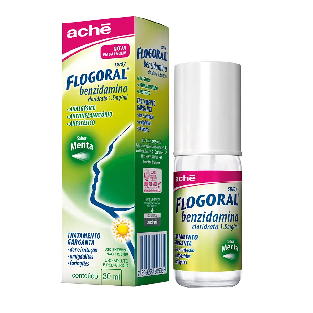 Flogoral Spray 1,5mg/mL, caixa contendo 1 frasco spray com 30mL de ...