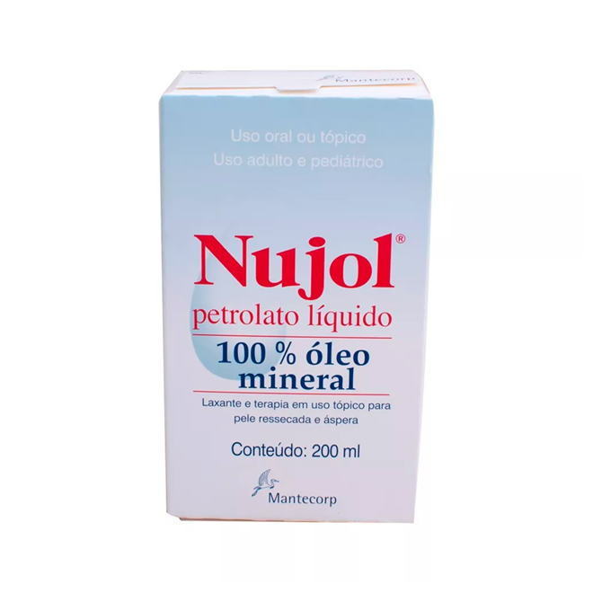 NUJOL 100% OLEO MINERAL 200ML MANTECORP - Nujol 100% Óleo Mineral 200Ml ...