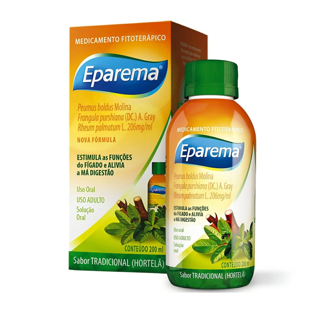 Eparema Solução Oral 206mg/mL, caixa com 1 frasco com 200mL de solução ...