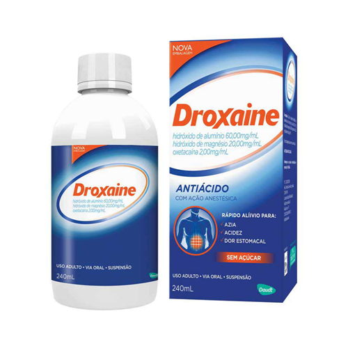 Droxaíne 60mg/mL + 20mg/mL + 2mg/mL, caixa com 1 frasco com 240mL de ...