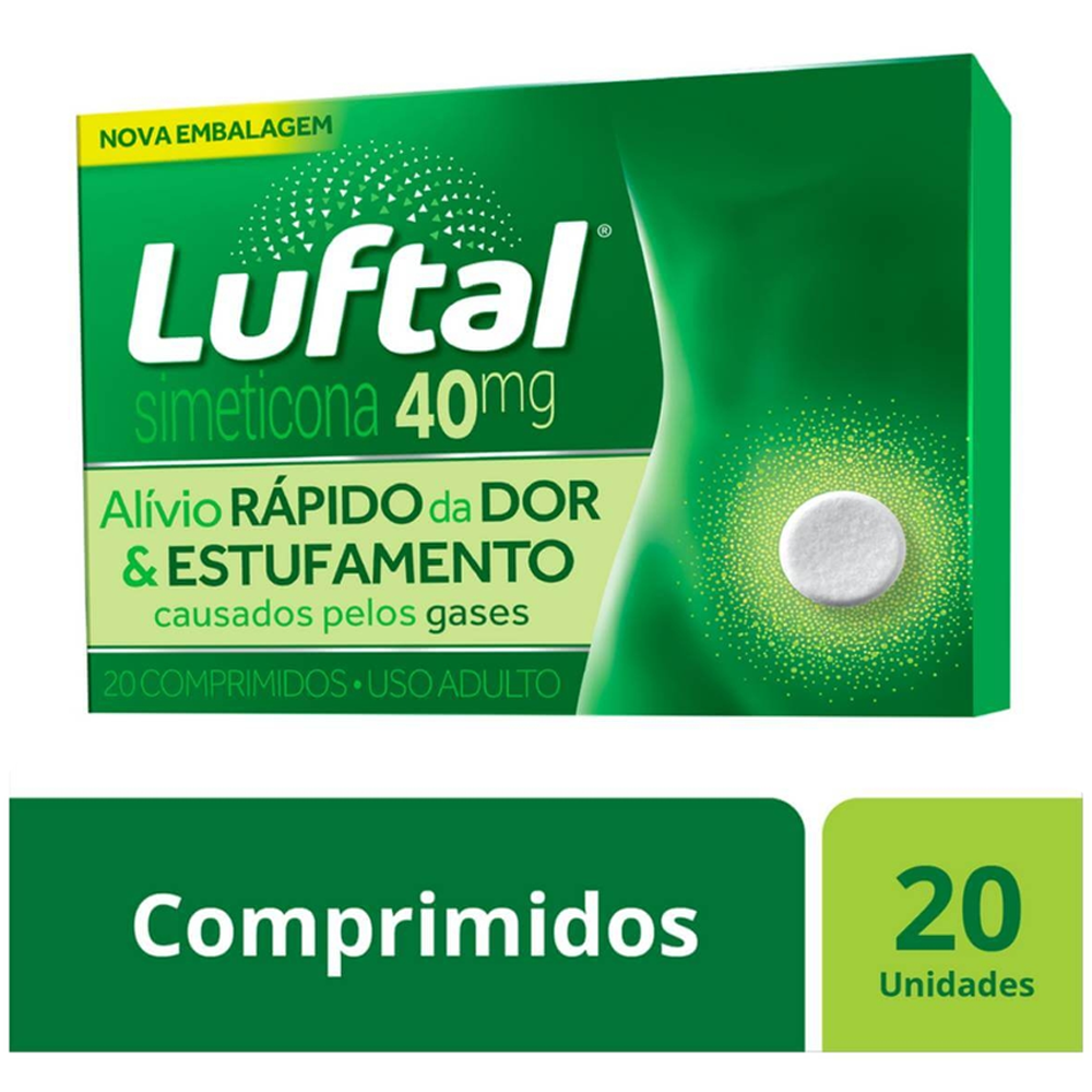 Luftal 40mg, caixa com 20 comprimidos P7896016801501 - Luftal 40Mg Com ...