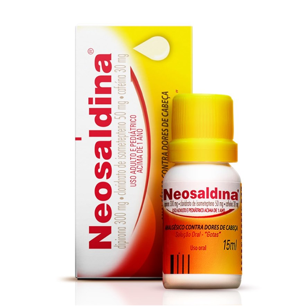 Neosaldina 30mg/mL + 300mg/mL + 50mg/mL, caixa com 1 frasco gotejador ...